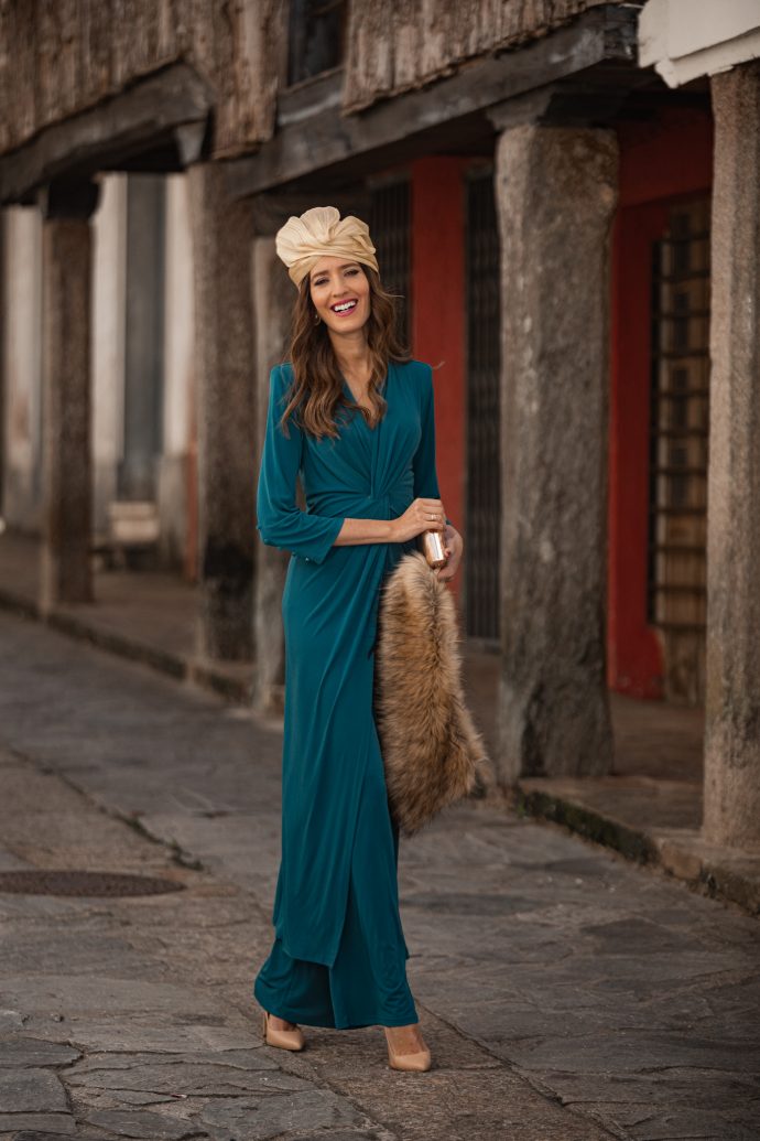 Conjunto pantalón de invitada de boda de otoño invierno 2022